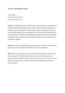 City Research Online - The desire called libidinal economy