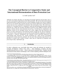 City Research Online - The Conceptual Barrier to Comparative Study and ...